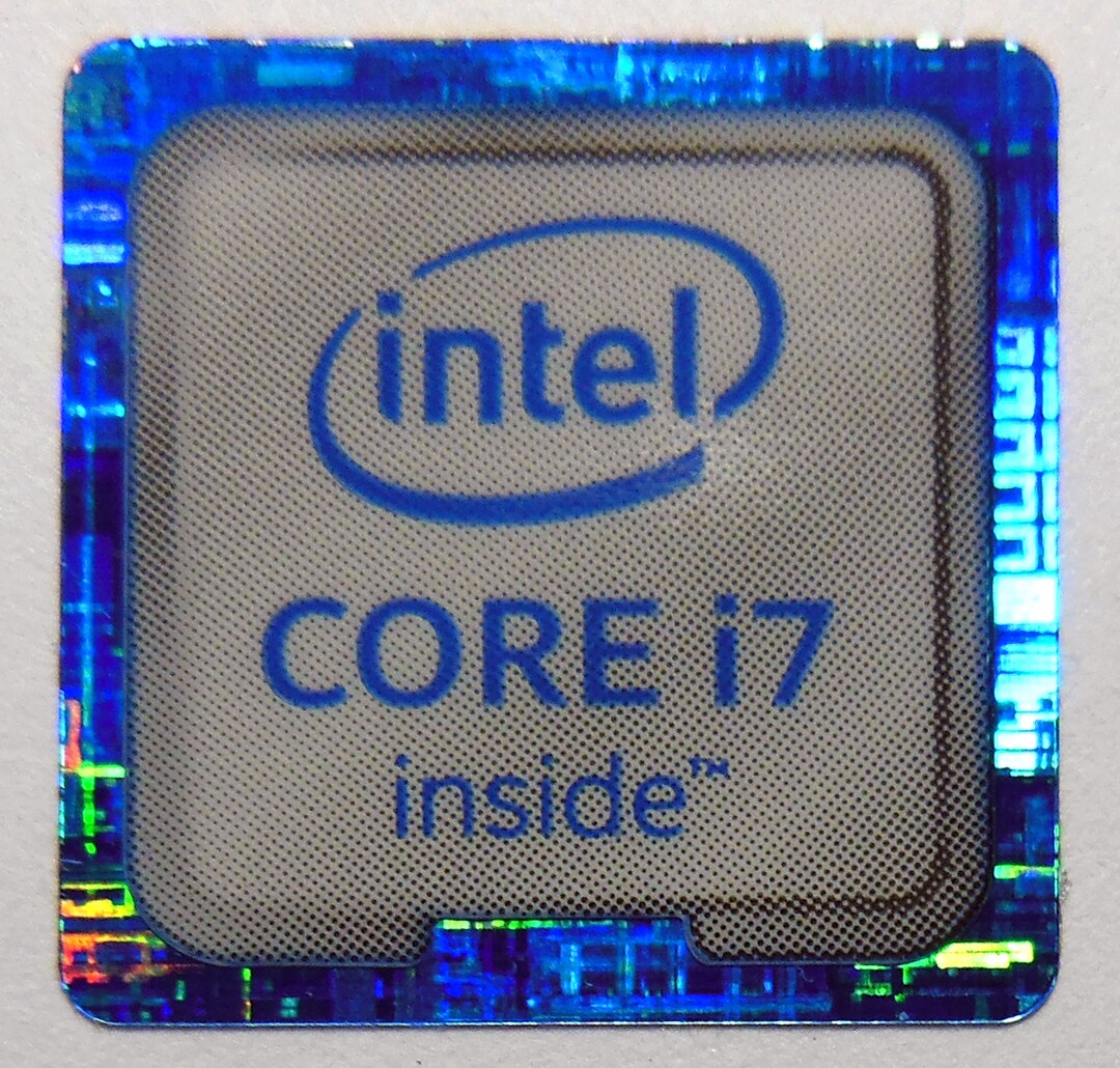 Intel Core I7 Inside Sticker 18mm X 18mm 11/16" X 11/16" [888] - Etsy