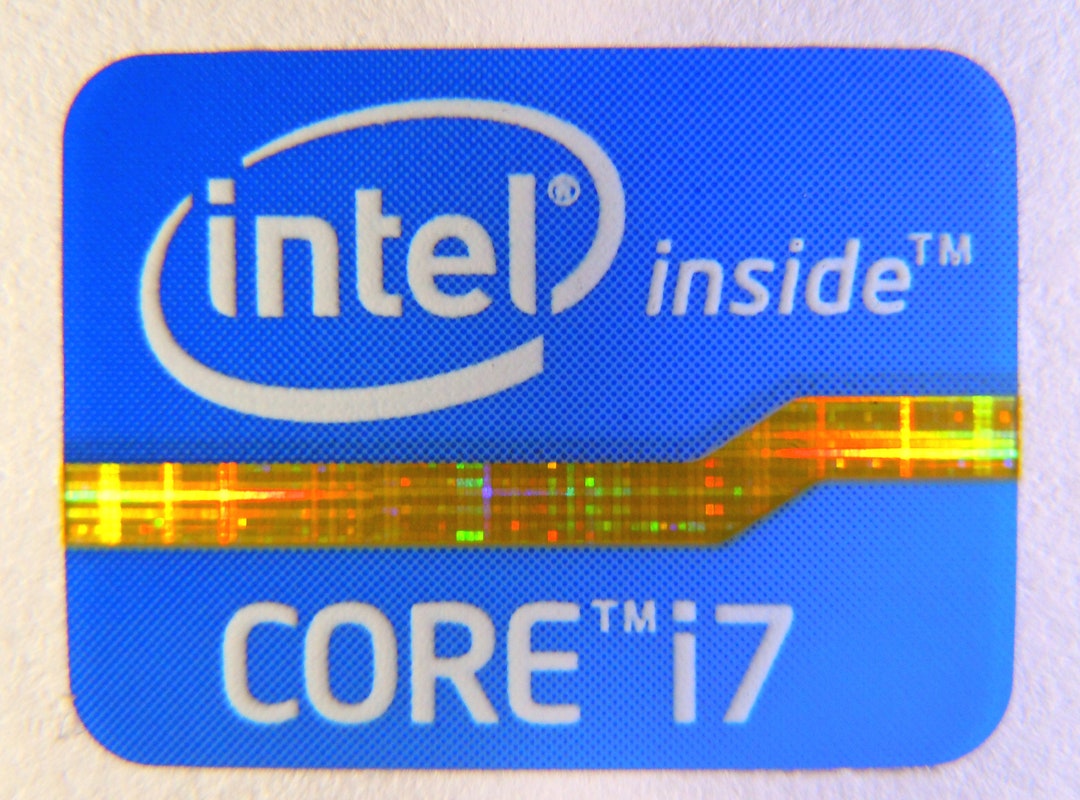Intel Core I7 Inside Sticker 15.5 X 21mm [310] - Etsy