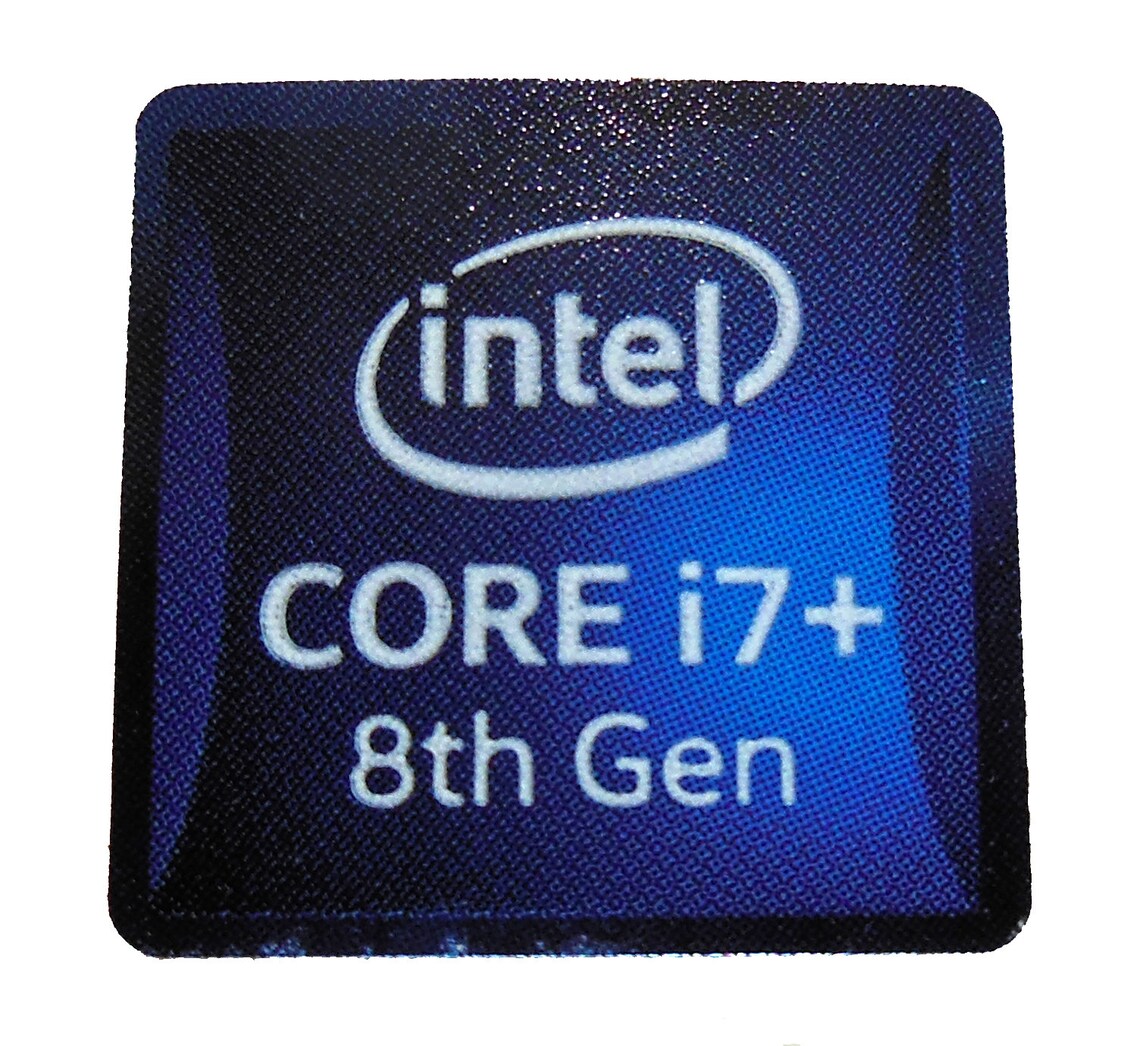 Intel Core I7+ 8th Generation Sticker 18x18mm / 11/16" X 11/16" [993 ...