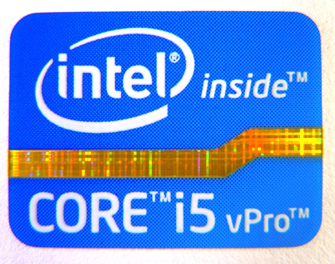 Intel Core I5 Vpro Inside Sticker 18 X 245mm 319 Etsy