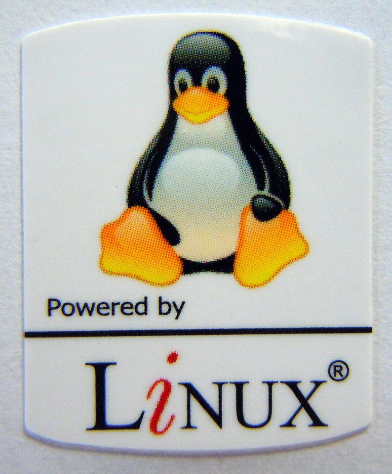 Powered by Linux Sticker 19 X 24mm / 3/4" X 1" [475] - Etsy