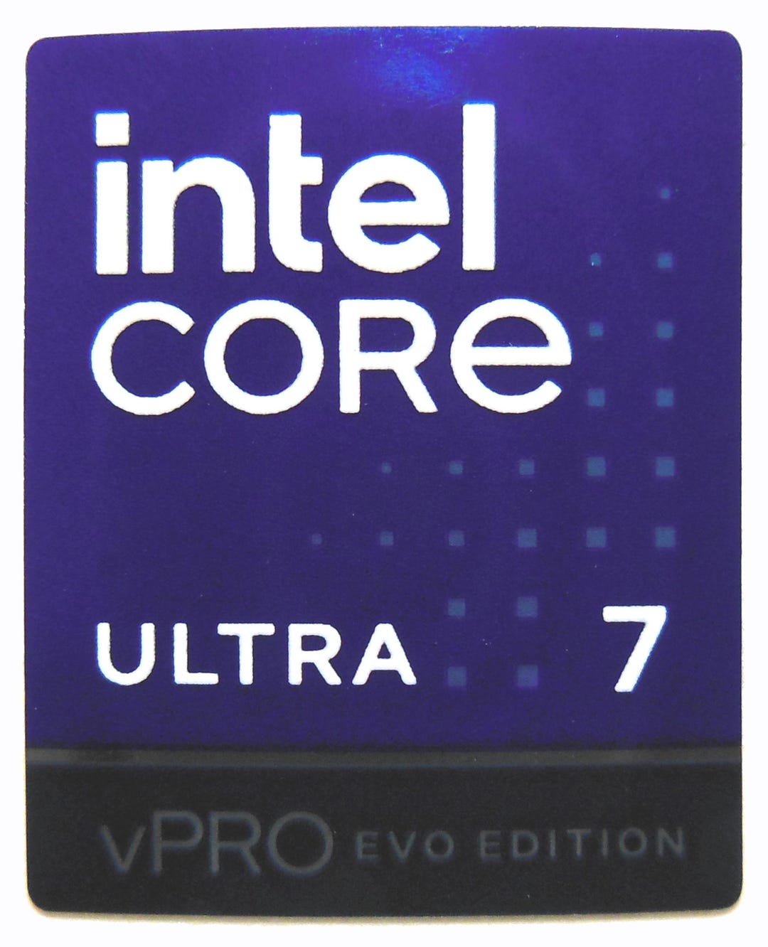 Intel Core 7 Ultra Vpro EVO Edition Sticker 18 X 22mm / 11/16" X 7/8 ...