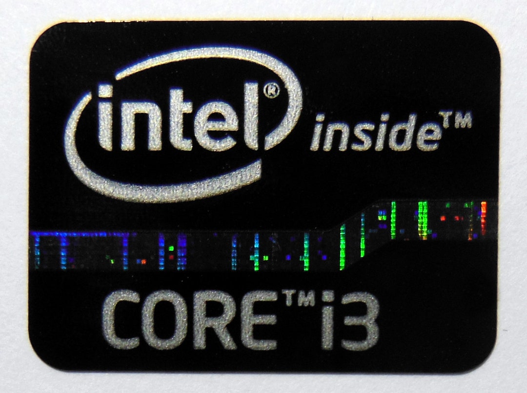 Intel Core I3 Inside Sticker Black Edition 15.5 X 21mm [622] - Etsy