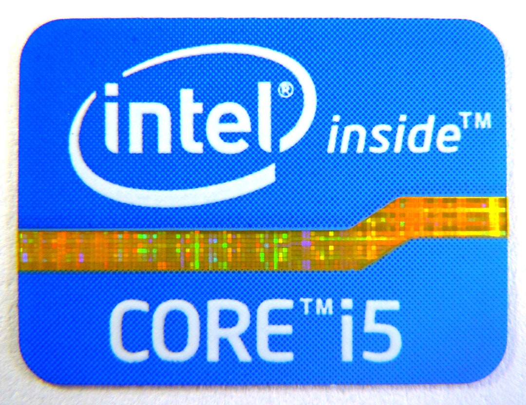 Intel Core I5 Inside Sticker 18 X 24.5mm [322] - Etsy