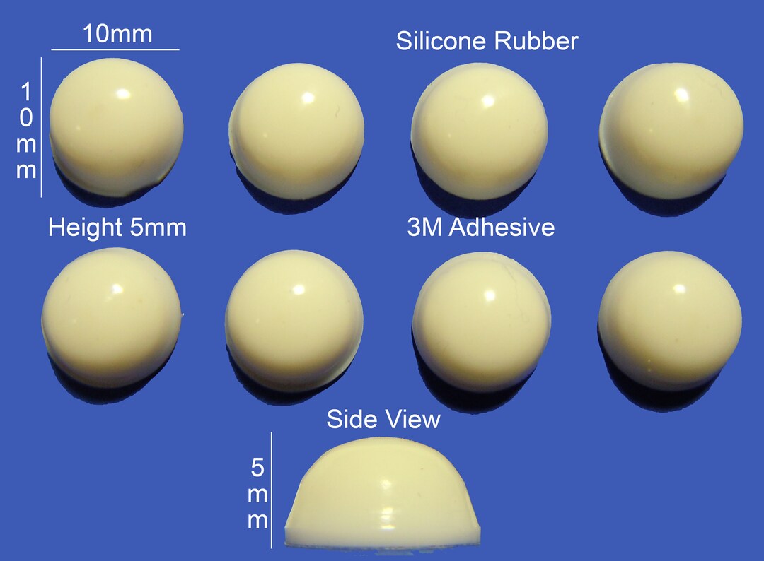 VATH Self Adhesive Silicone Rubber Feet 10mm(l) X 5mm(h) 8pcs [RB133] - Etsy