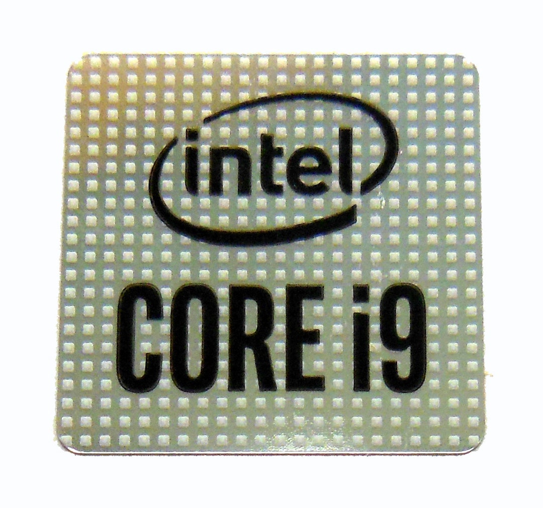 Intel Core I9 Sticker 18 X 18mm / 11/16" X 11/16" [1064] - Etsy