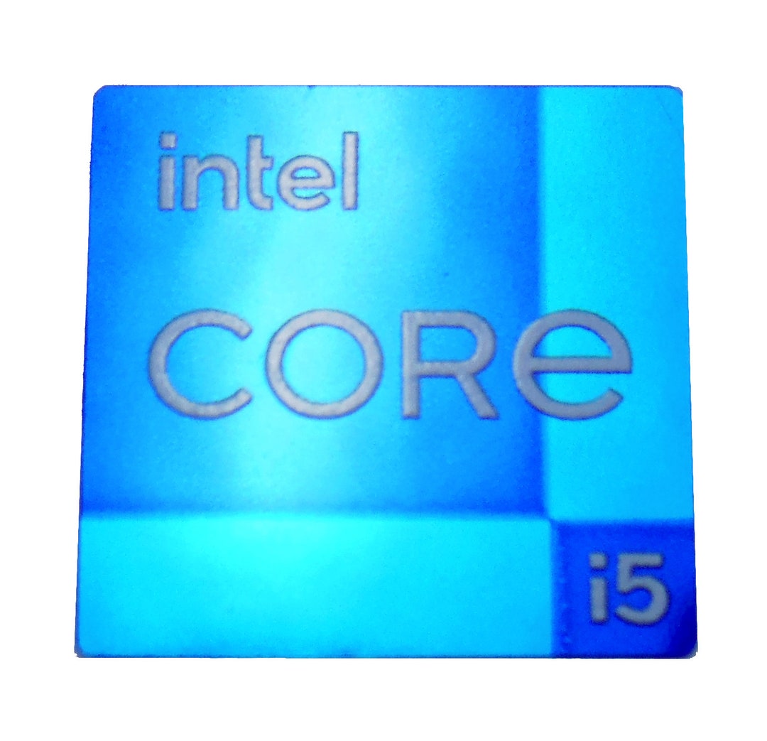 Intel Core I5 Sticker 18 X 18mm / 11/16" X 11/16" [1093] - Etsy