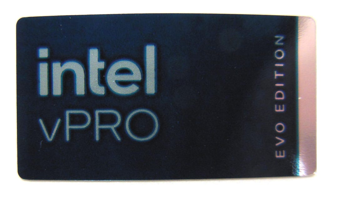 Intel Vpro EVO Edition Sticker 15 X 28mm / 5/8" X 1 1/8" [1167] - Etsy