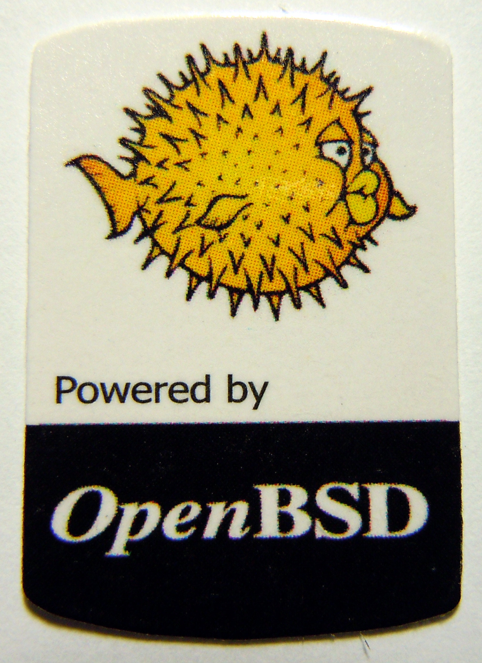 Powered by Openbsd Sticker (linux) 19 X 28mm / 3/4" X 1 1/8" [408] - Etsy