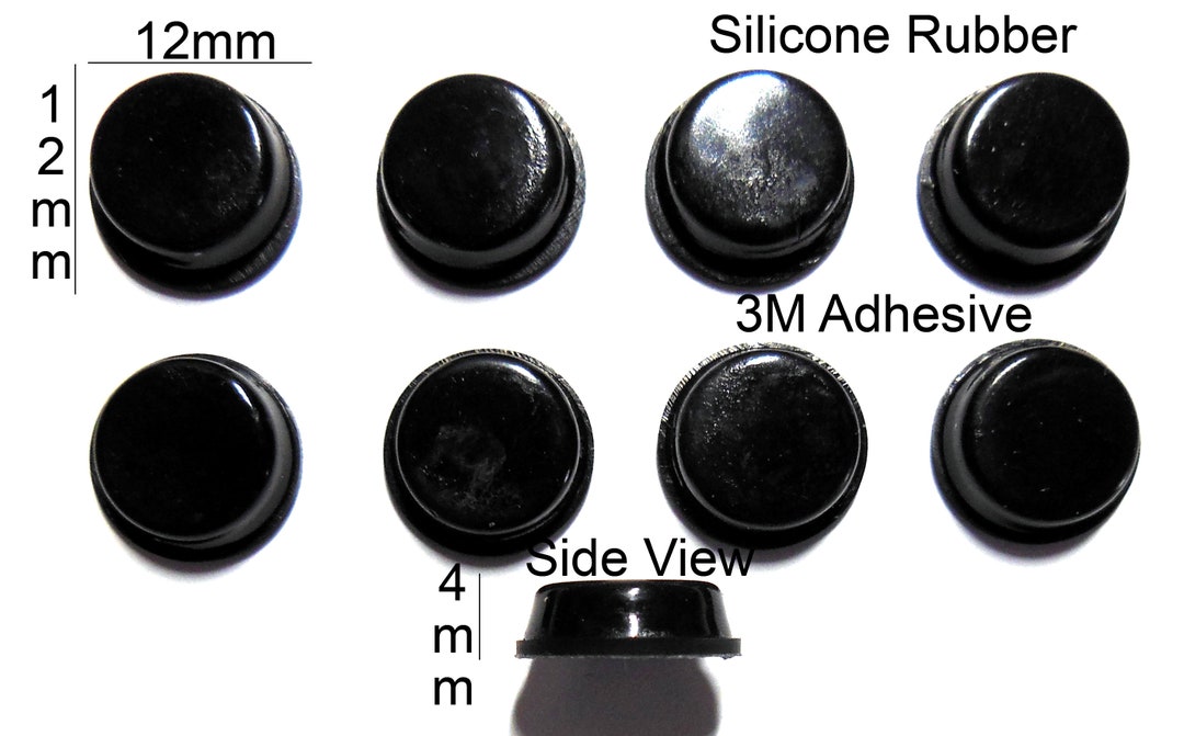 VATH Self Adhesive Silicone Rubber Feet 12mm(l) X 12mm(w) X 4mm(h) 8pcs ...