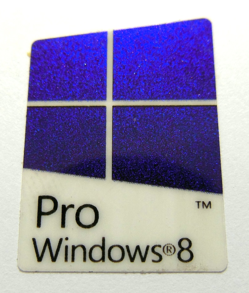 Windows 8 Pro Sticker / Badge / Emblem 17 X 23mm [831] - Etsy