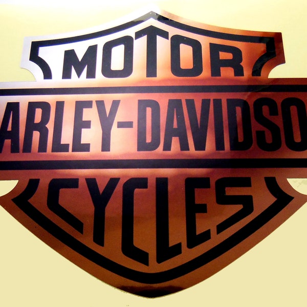 Harley Bar & Shield Sticker - Etsy