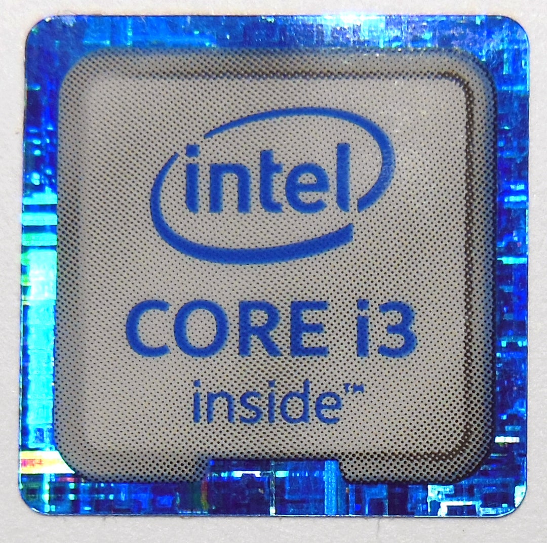 Intel Core I3 Inside Sticker 18mm X 18mm [886] - Etsy