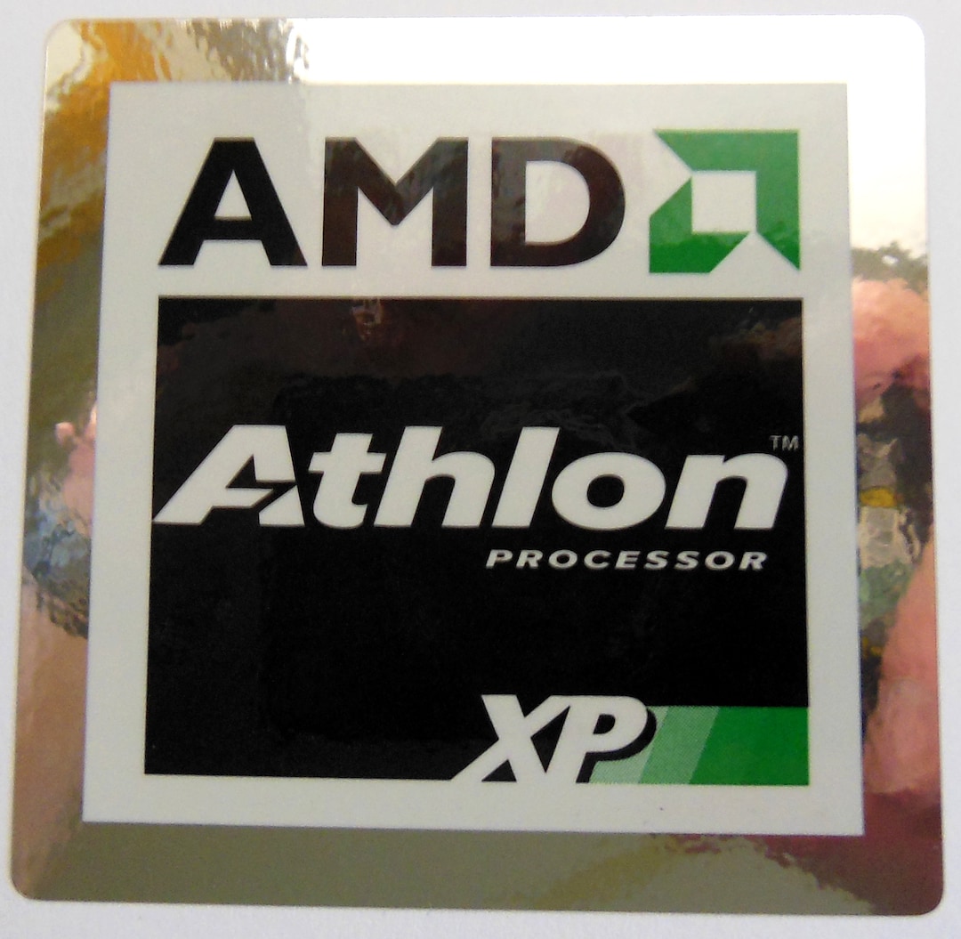 AMD Athlon XP Sticker 65 X 65mm / 2 9/16" 2 9/16"[r1] - Etsy