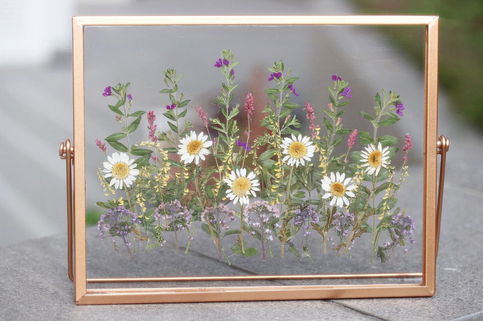 Pressed Flower Frame Rose Gold Natural Pressed Flower Frame | Etsy