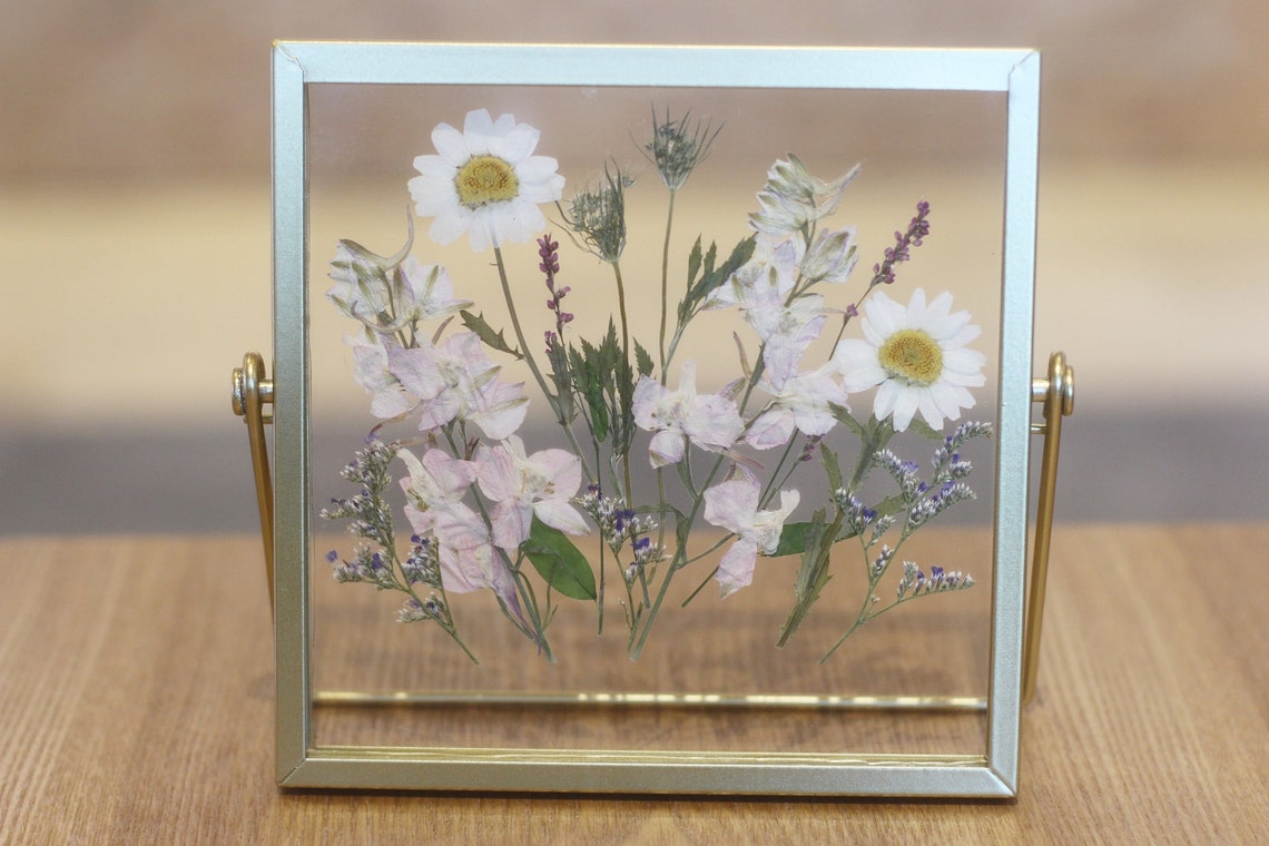 Herbarium Floating Frame Botanical Art Frame Pressed Dried - Etsy