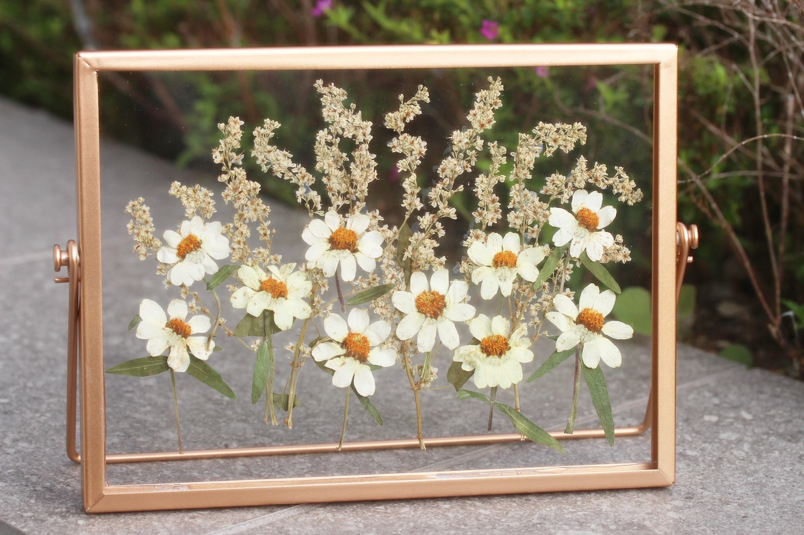 Pressed Flower Frame Rose Gold Natural Pressed Flower Frame | Etsy