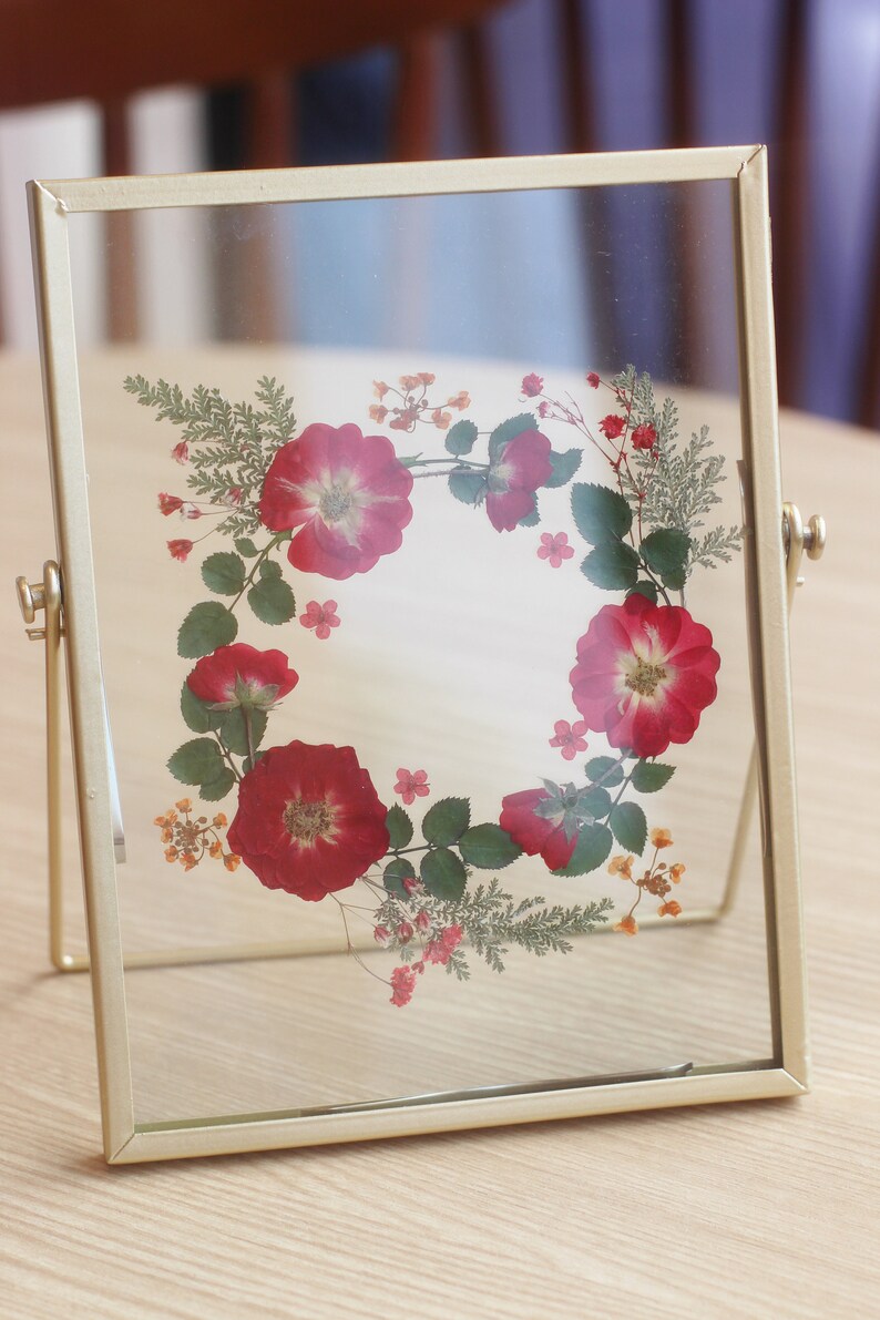 Pressed flower frame Botanical Art Frame Pressed Dried | Etsy