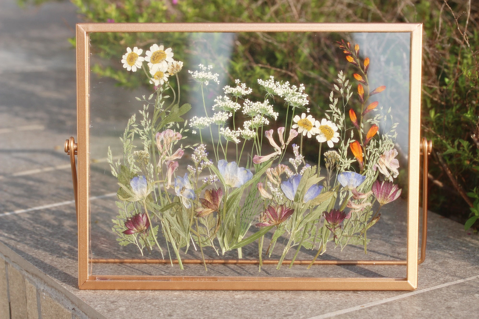 Pressed Flower Frame Rose Gold Natural Pressed Flower Frame - Etsy