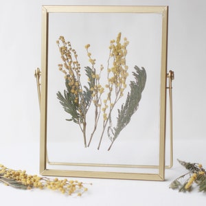 Pressed Flower Frame, Real Natural Flowers Floating Stand Frame ...