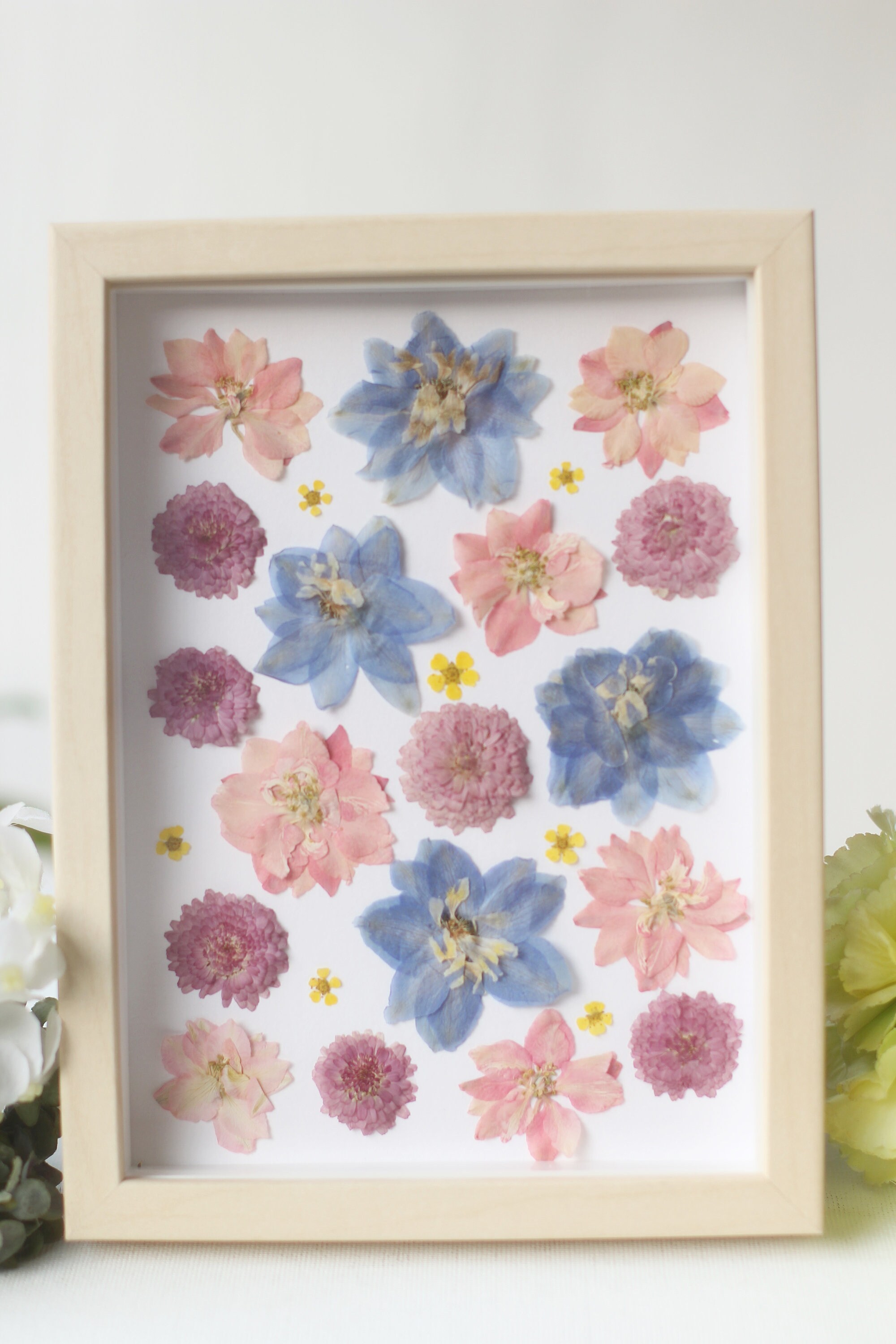 Pressed Flower Frame Pressed Flower Hanging /standing Frame - Etsy