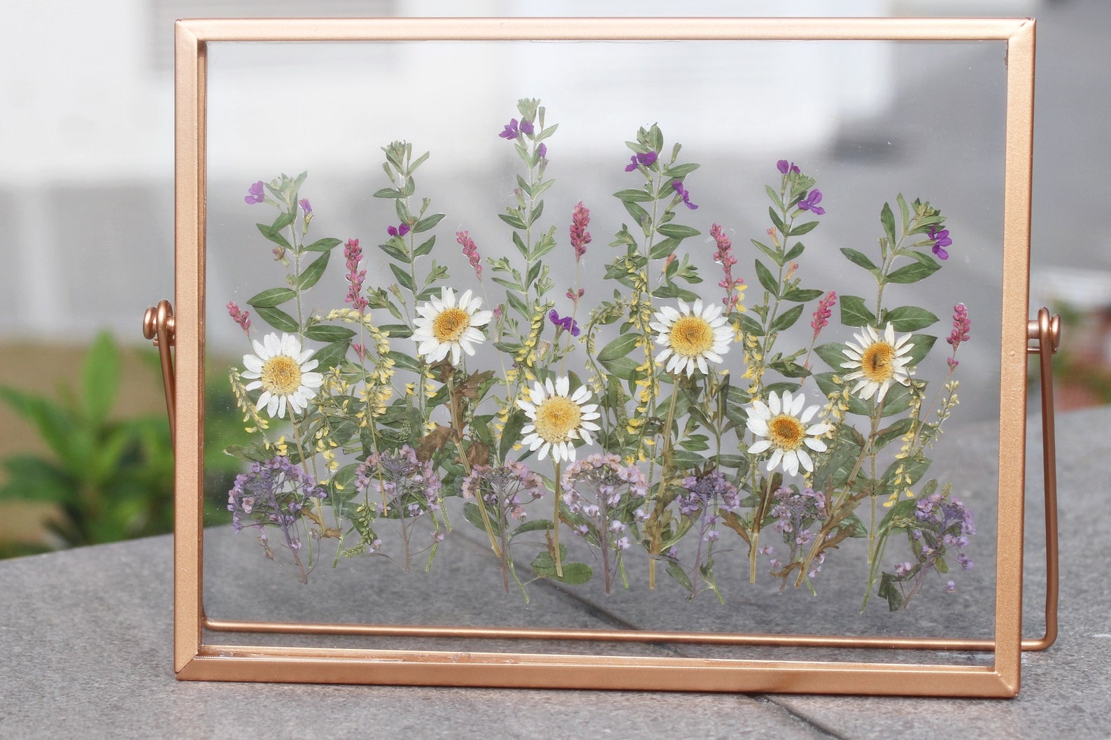 Pressed Flower Frame Rose Gold Natural Pressed Flower Frame | Etsy