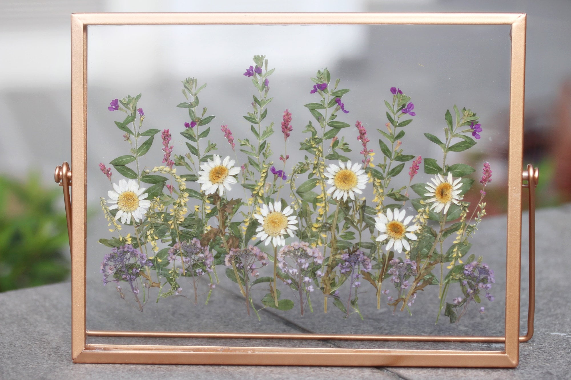 Pressed Flower Frame Rose Gold Natural Pressed Flower Frame | Etsy