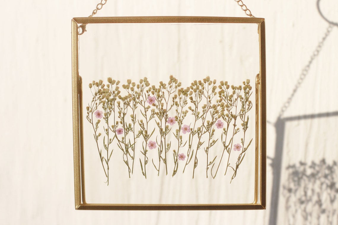 Natural Pressed Dried Flowers Hanging / Standing Frame - Etsy