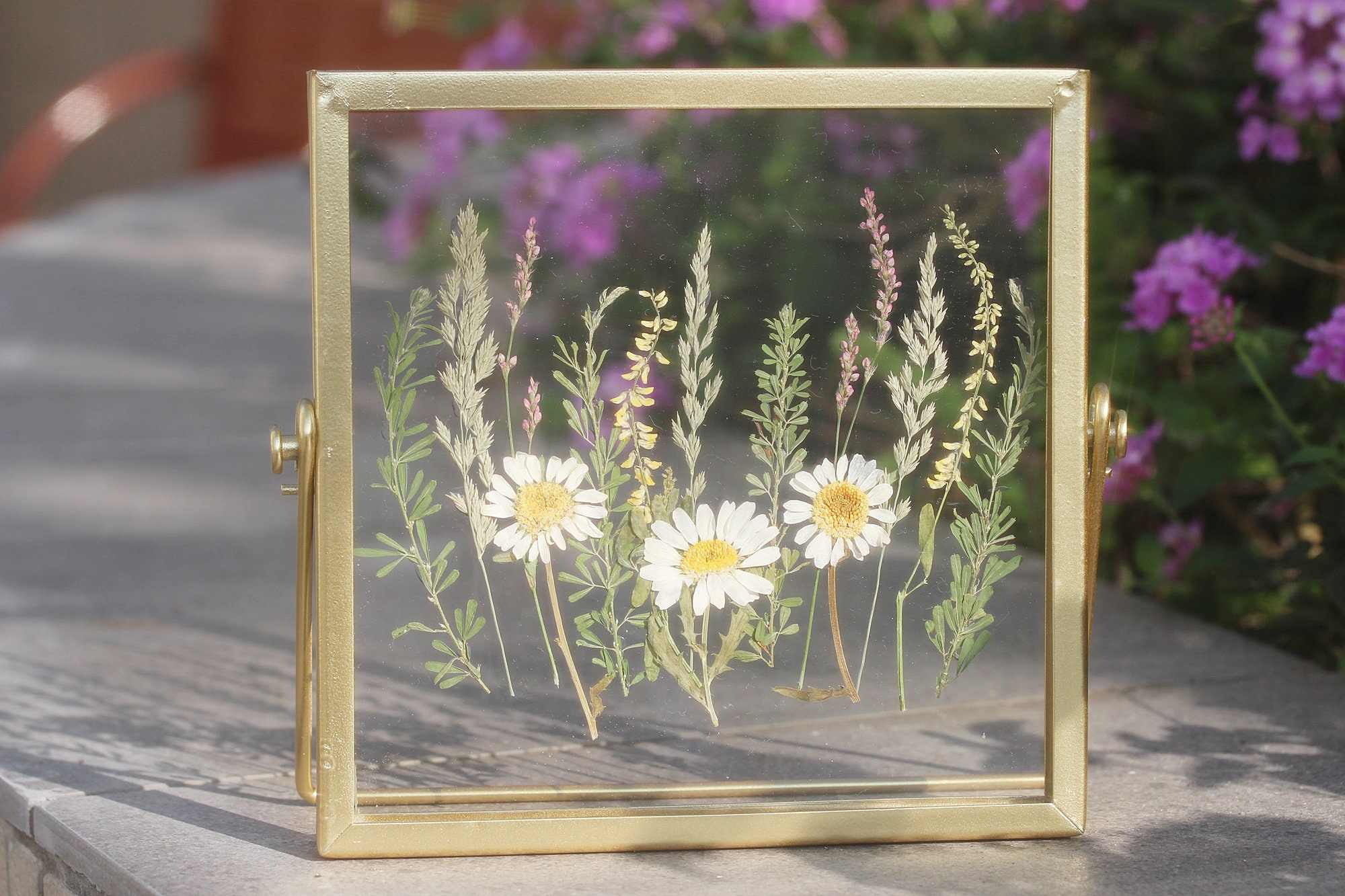 Pressed Herbs & Flower Frame Botanical Art Frame Pressed | Etsy