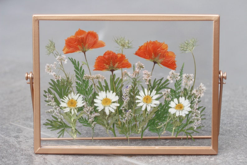 Pressed Flower Frame Rose Gold Natural Pressed Flower Frame - Etsy