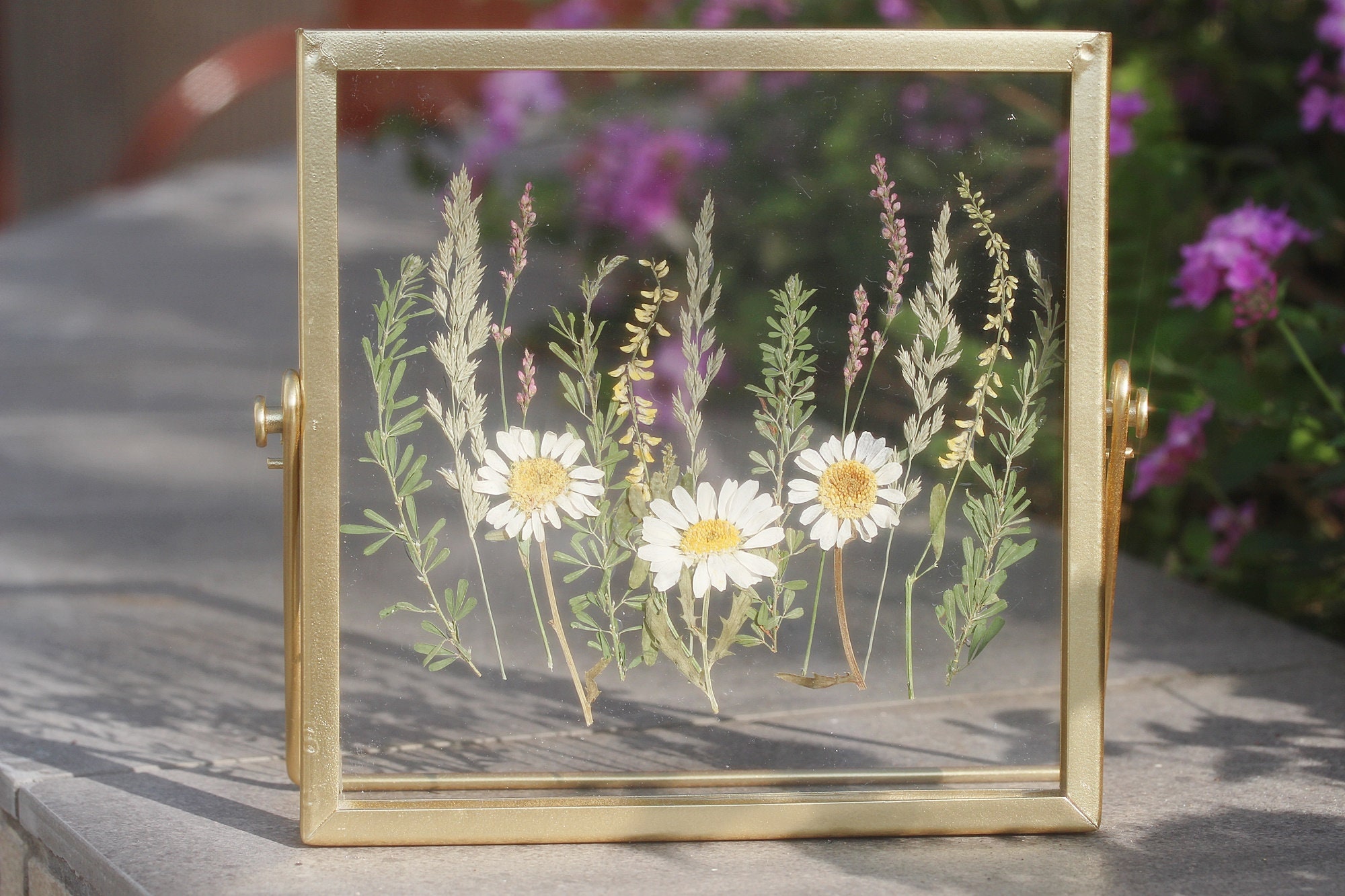 Pressed Herbs & Flower Frame Botanical Art Frame Pressed | Etsy