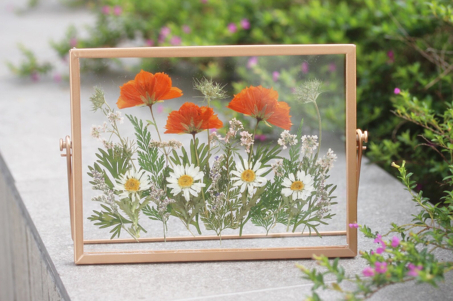 Pressed Flower Frame Rose Gold Natural Pressed Flower Frame - Etsy