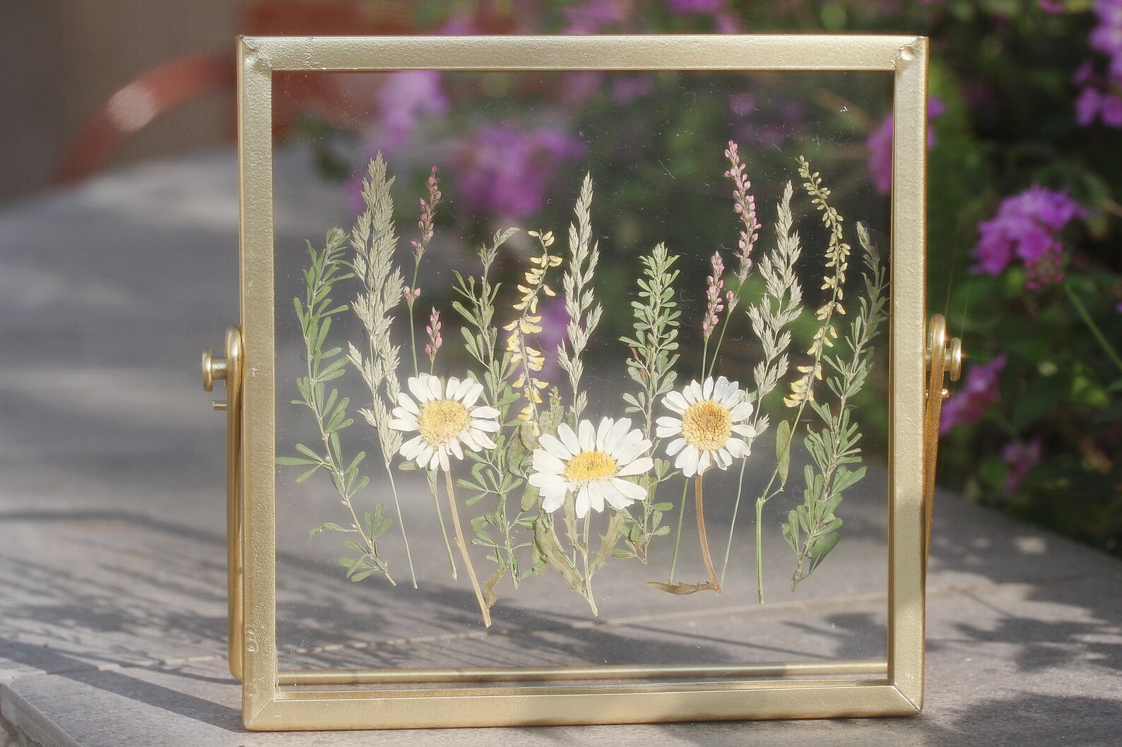 Pressed Herbs & Flower Frame Botanical Art Frame Pressed | Etsy