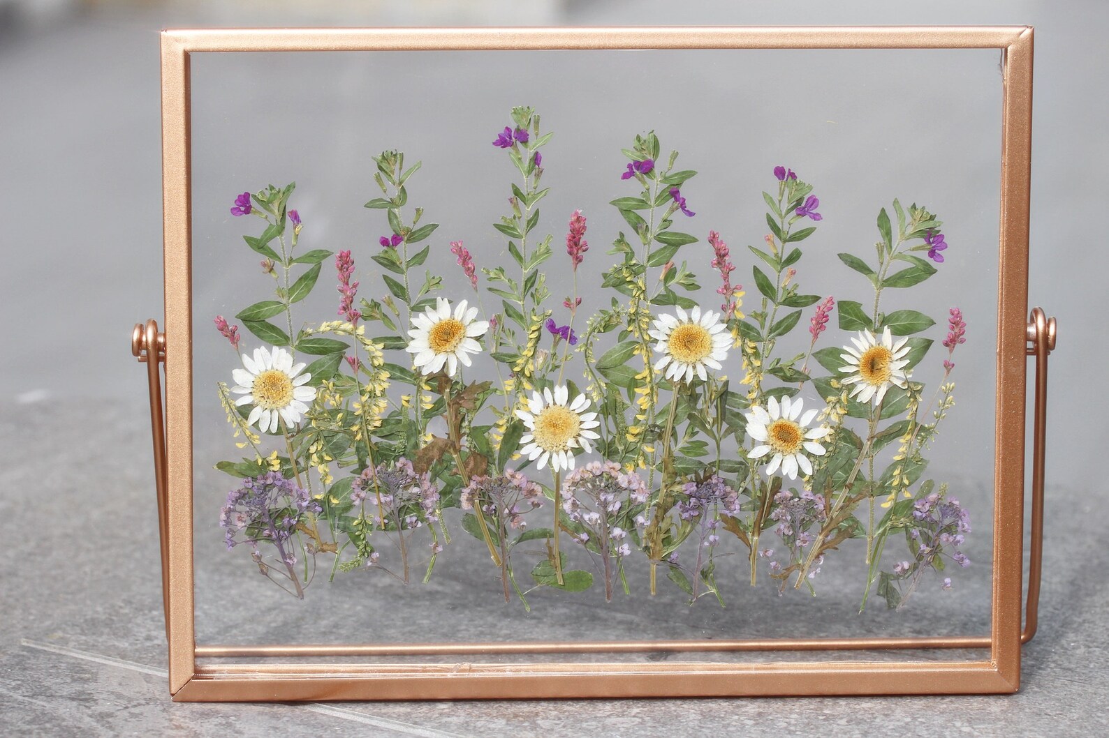 Pressed Flower Frame Rose Gold Natural Pressed Flower Frame | Etsy