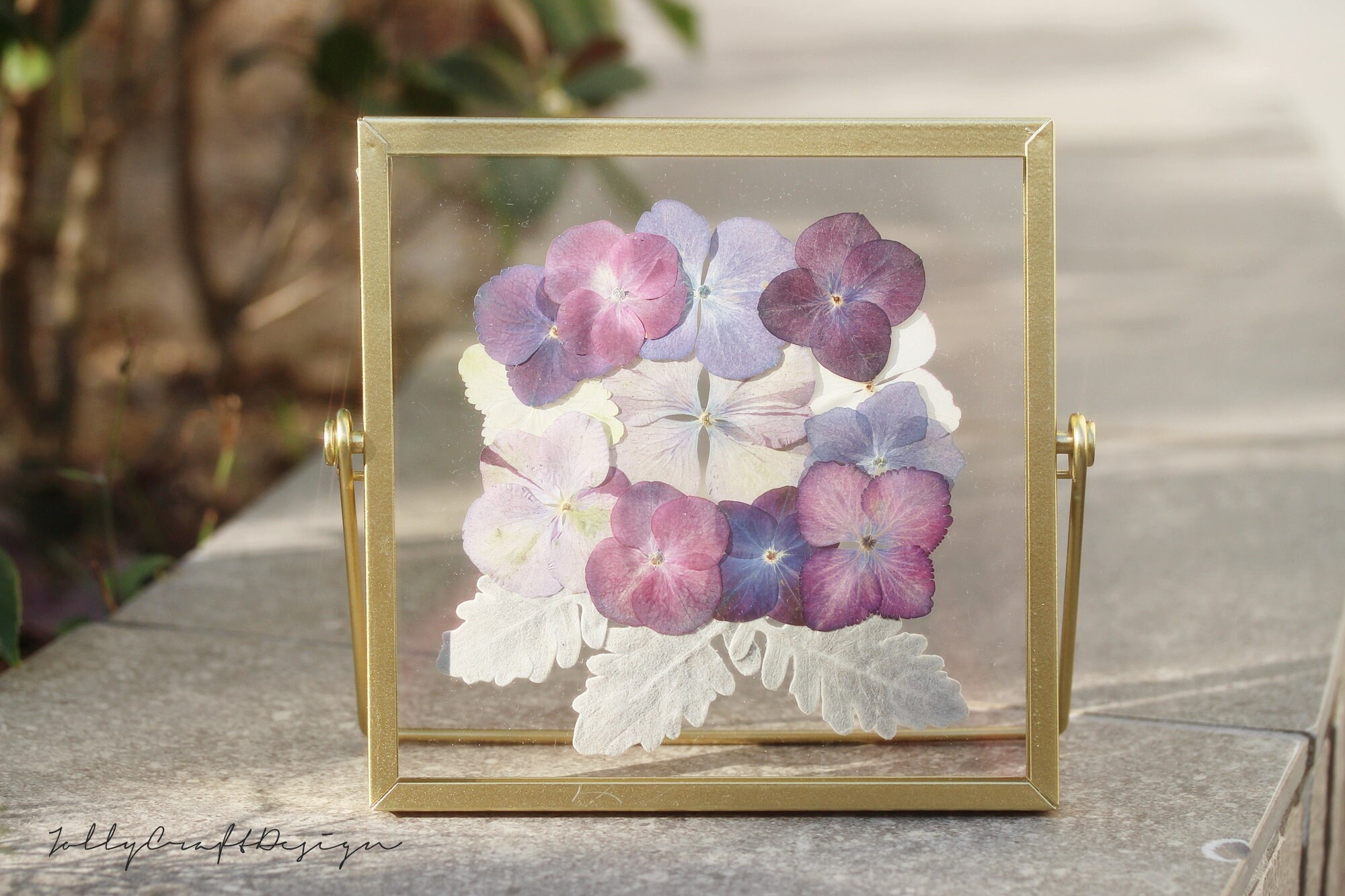 Purple & Violet Pressed Flower Frame Herbarium Frame Flower - Etsy