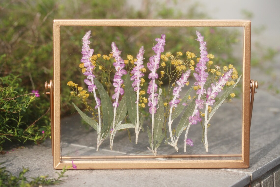 Pressed Flower Frame Rose Gold Natural Pressed Flower Frame | Etsy