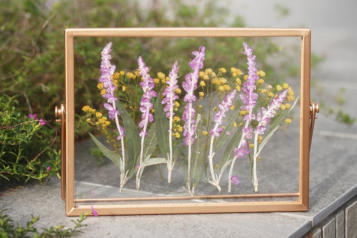 Pressed Flower Frame Rose Gold Natural Pressed Flower Frame | Etsy