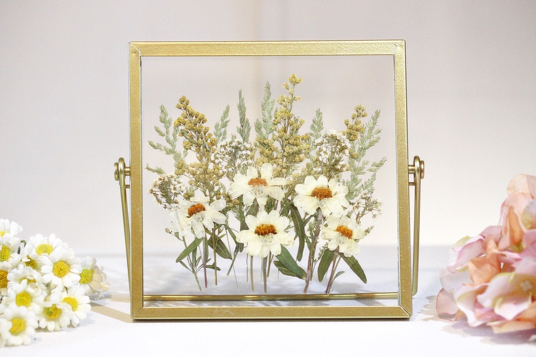 Pressed Flower Frame Pressed Flower Art Frame Natural Hand Pressed ...
