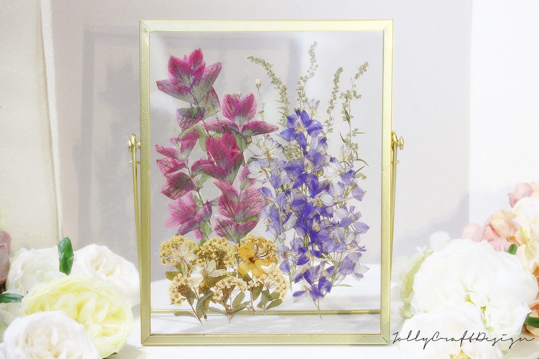 Hand Pressed Flower Frame, Flower Floating Frame, Birthday Gift, Home ...