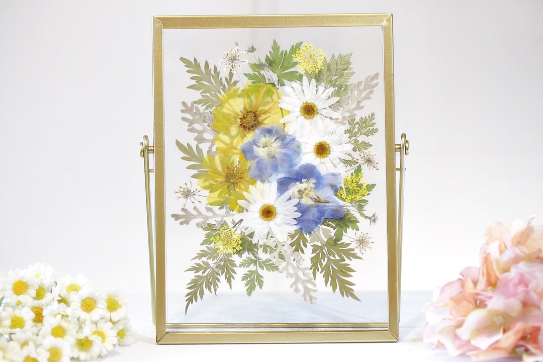 Pressed Flower Frame Pressed Flower Art Frame Natural Hand Pressed ...
