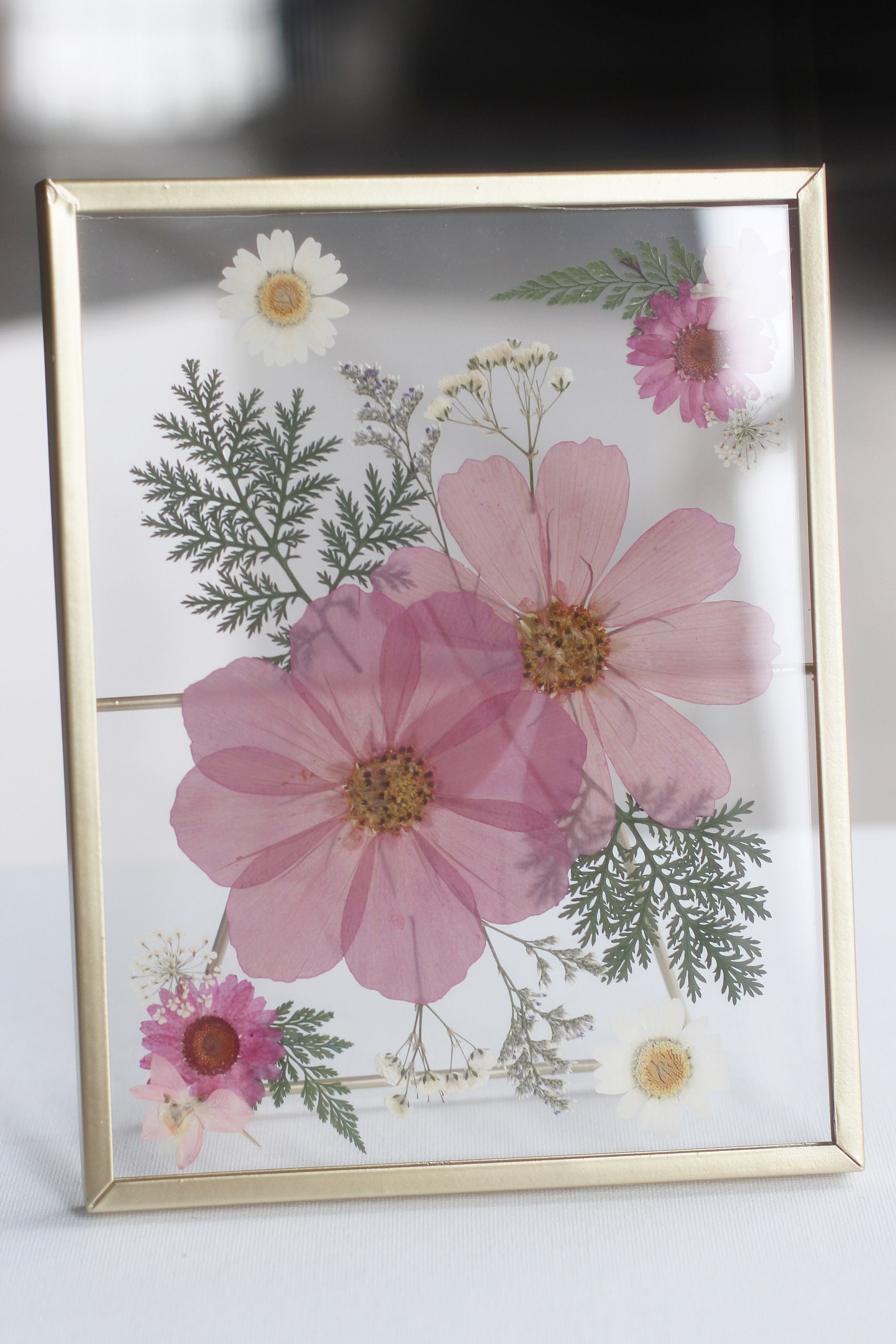 Pressed Flower Frame, Botanical Art Frame, Pressed Dried Flower Frame ...