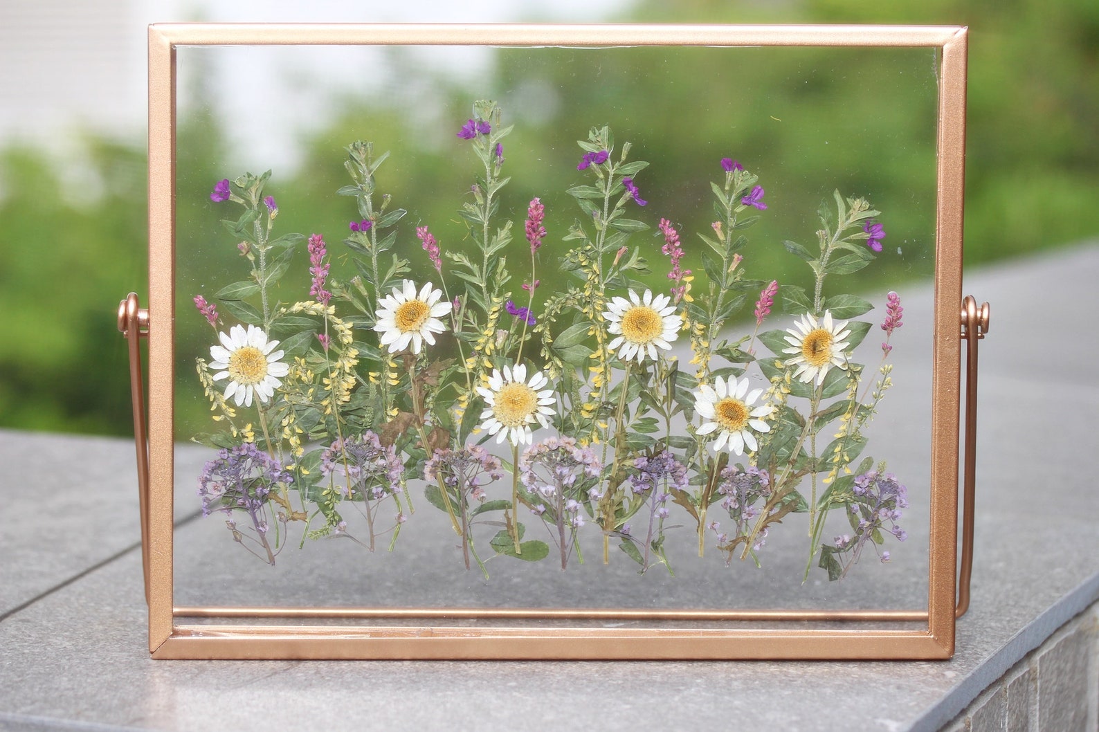 Pressed Flower Frame Rose Gold Natural Pressed Flower Frame | Etsy