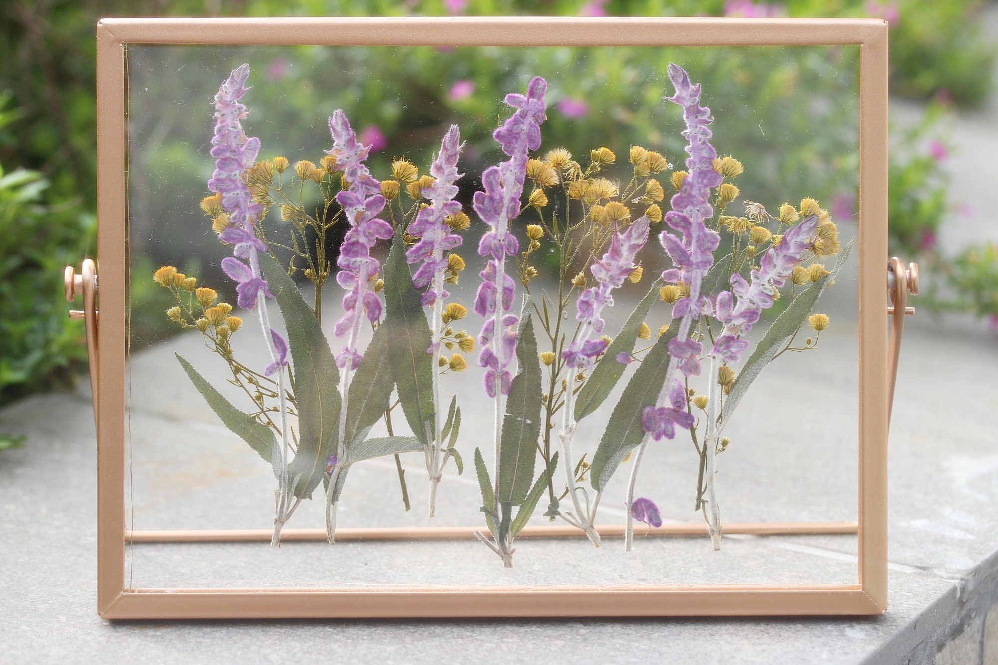 Pressed Flower Frame Rose Gold Natural Pressed Flower Frame | Etsy