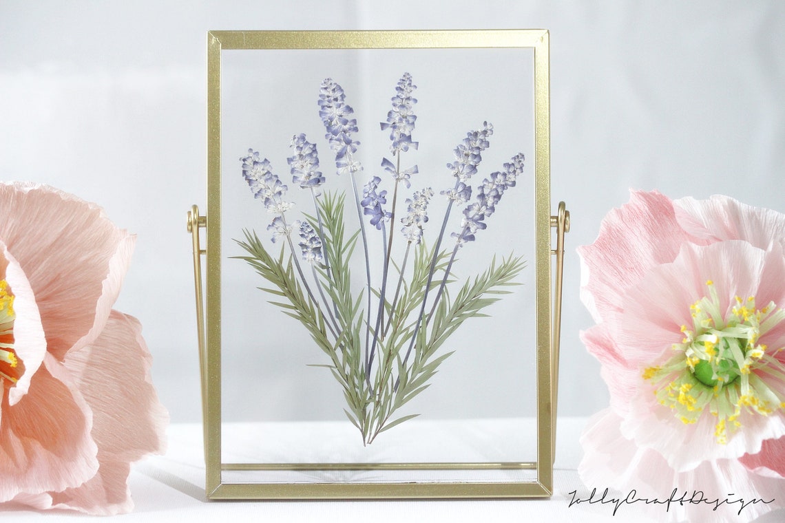 Pressed Flower Frame Pressed Dried Flower Art Floating - Etsy