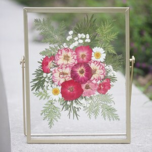 Pressed Flower Frame, Mixed Flower Floating Frame, Birthday Gift, Home ...