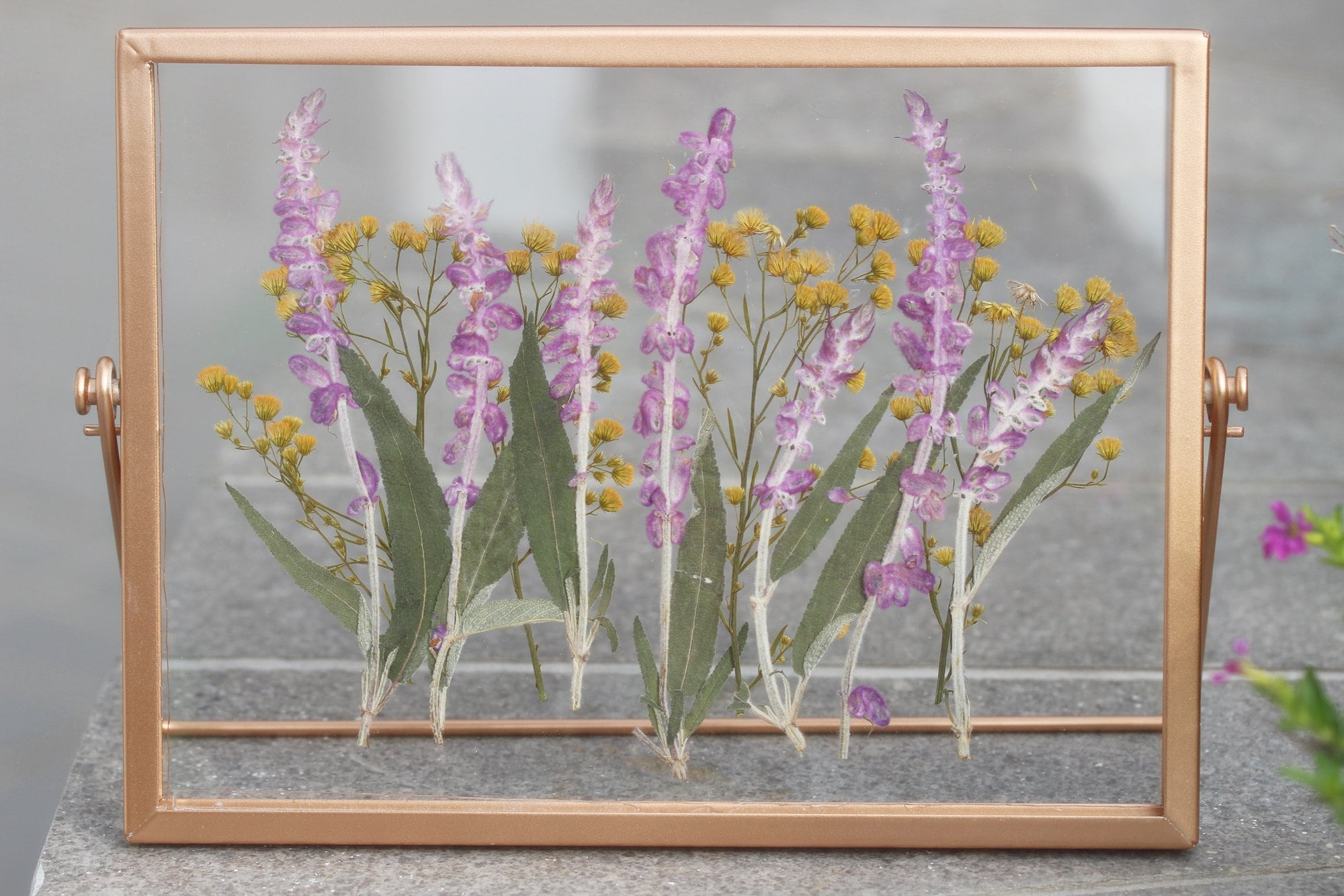 Pressed Flower Frame Rose Gold Natural Pressed Flower Frame | Etsy