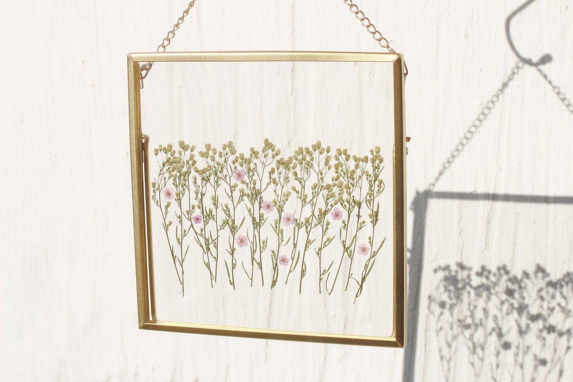 Natural Pressed Dried Flowers Hanging / Standing Frame - Etsy