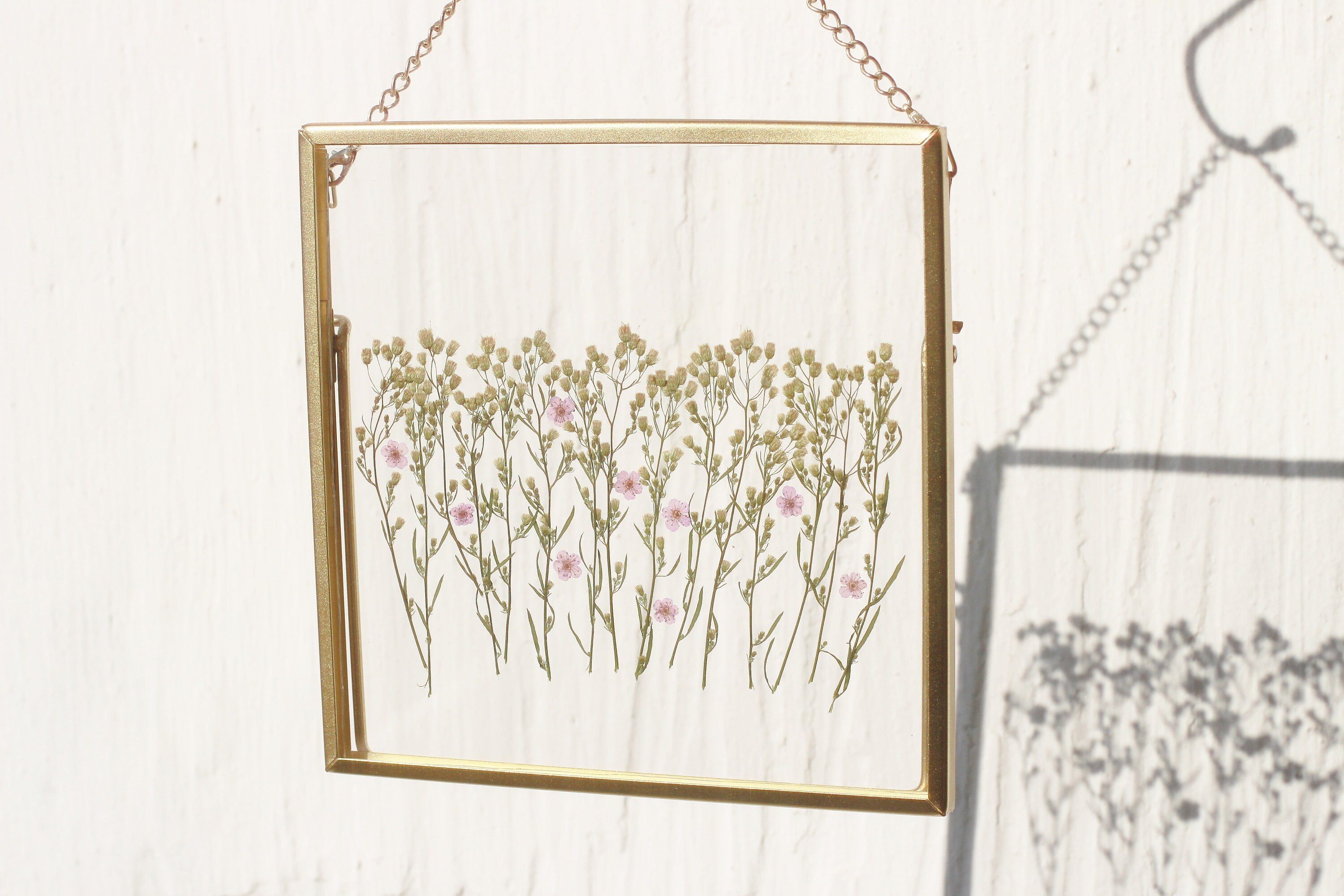 Natural Pressed Dried Flowers Hanging / Standing Frame - Etsy