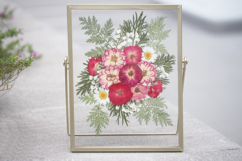 Pressed Flower Frame Mixed Flower Floating Frame Birthday - Etsy