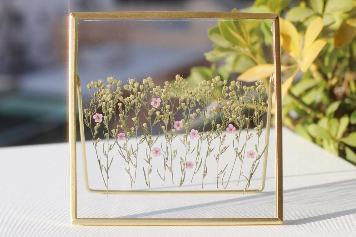 Natural Pressed Dried Flowers Hanging / Standing Frame - Etsy
